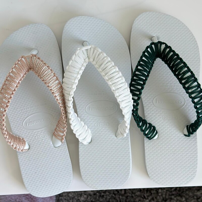 Macrame Flip Flops - Etsy
