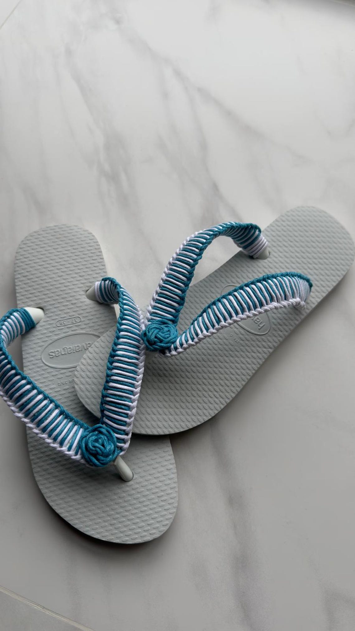 Personalized Macramé Havaianas Flip Flops - Etsy
