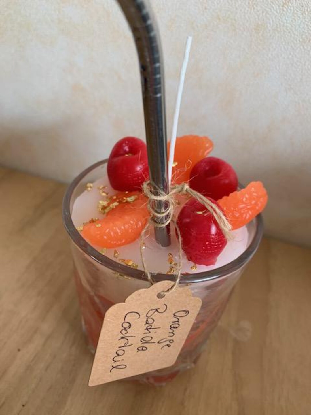 Orange Bahiola Cocktail Candle – Realistic Drink Candle With Fruit ...