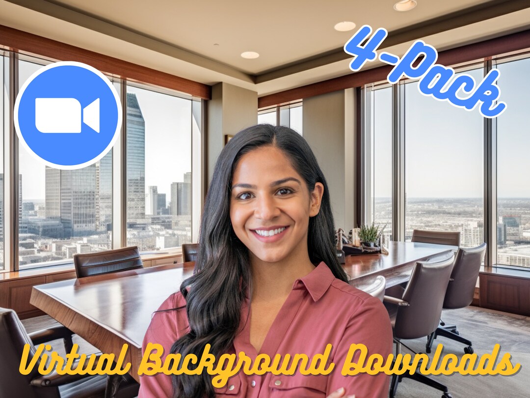 Boston Boardroom Zoom/videoconferencing/virtual Digital Background 4 ...