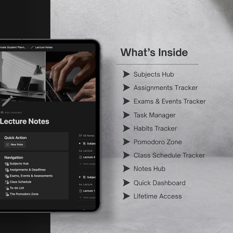 Notion Template for Students, Academic Planner, Assignment & Grade ...