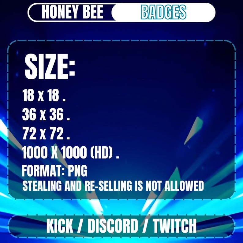 Honey Bee Twitch Subscriber Badges PNG | Cute Insect Sub & Bit Icons ...