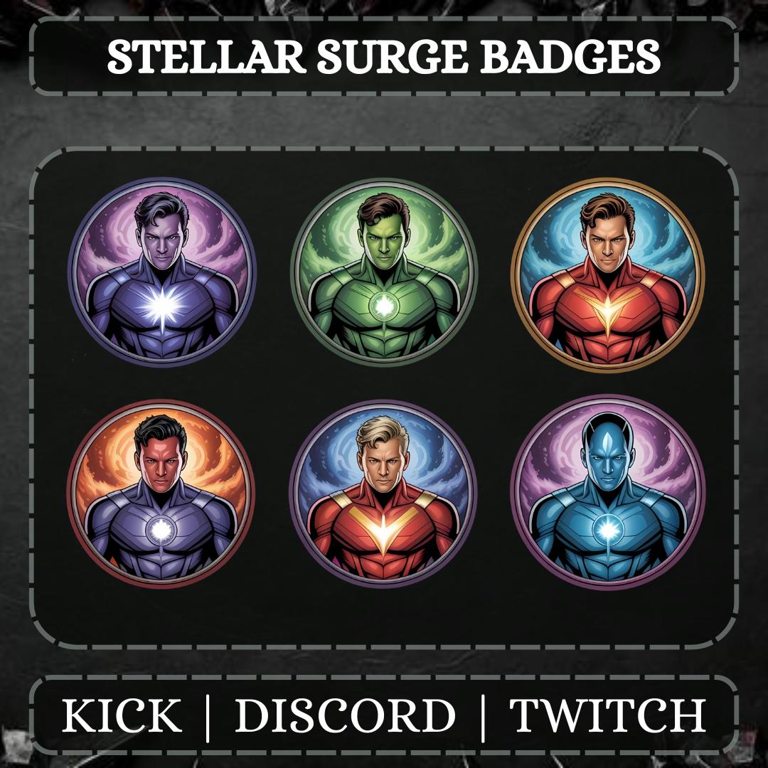 Anime Character Twitch Subscriber Badges PNG Set | 6 Streamer Sub & Bit ...