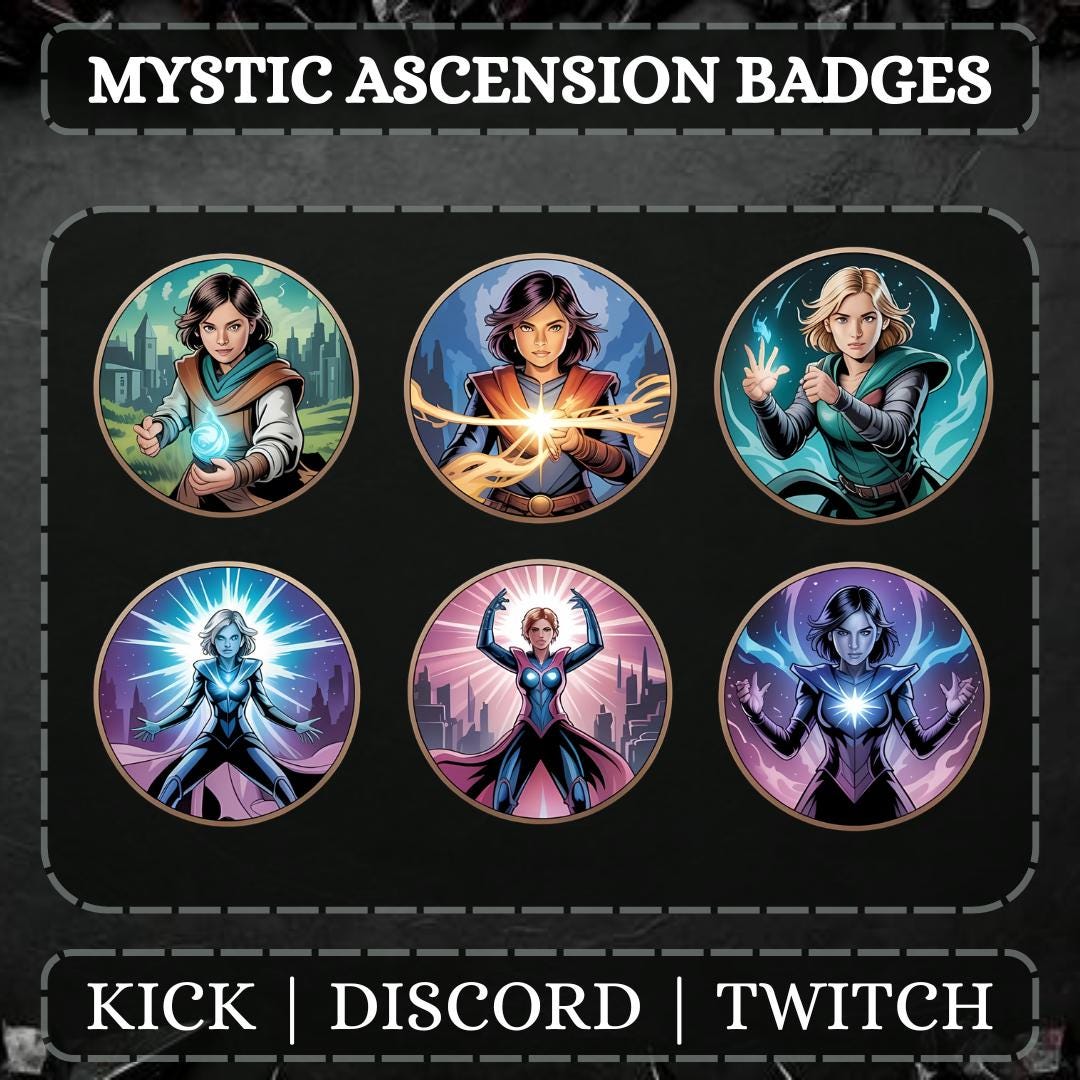 Ready-made Anime Twitch Subscriber Badges PNG | Clean Stream Sub & Bit ...