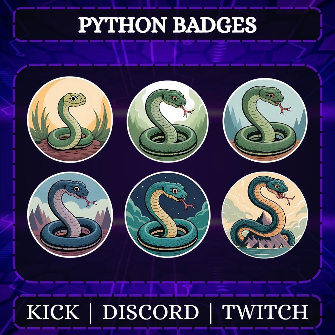 Animal Twitch Badges: Bit, Subscriber, Discord, Youtube (digital ...