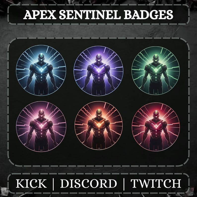 Apex Sentinel Badges for Twitch | Sub & Bit Badges | Character Sub ...
