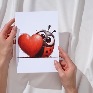 Valentine Ladybug Clipart Set – Adorable Love-themed PNG Collection - Etsy