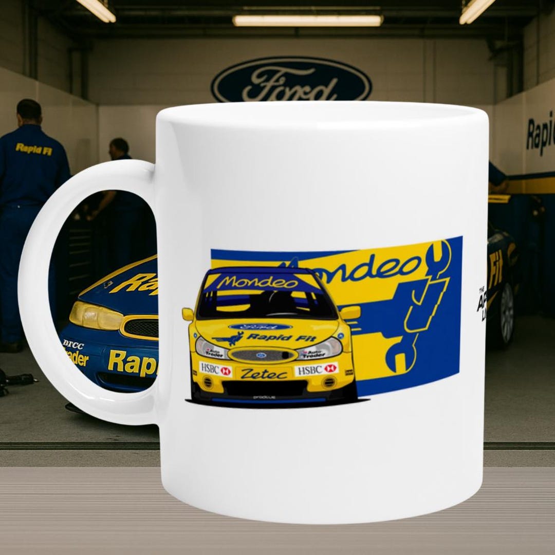 Ford Mondeo BTCC Mug: Yellow Rapid Fit Touring Car Fan Gift - Etsy