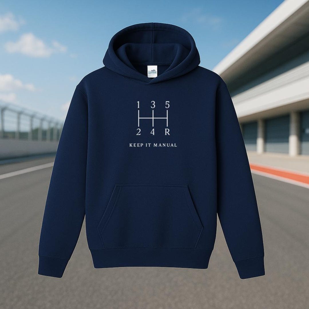 Keep It Manual Hoodie: Car Enthusiast Gear Shift Graphic Top - Etsy