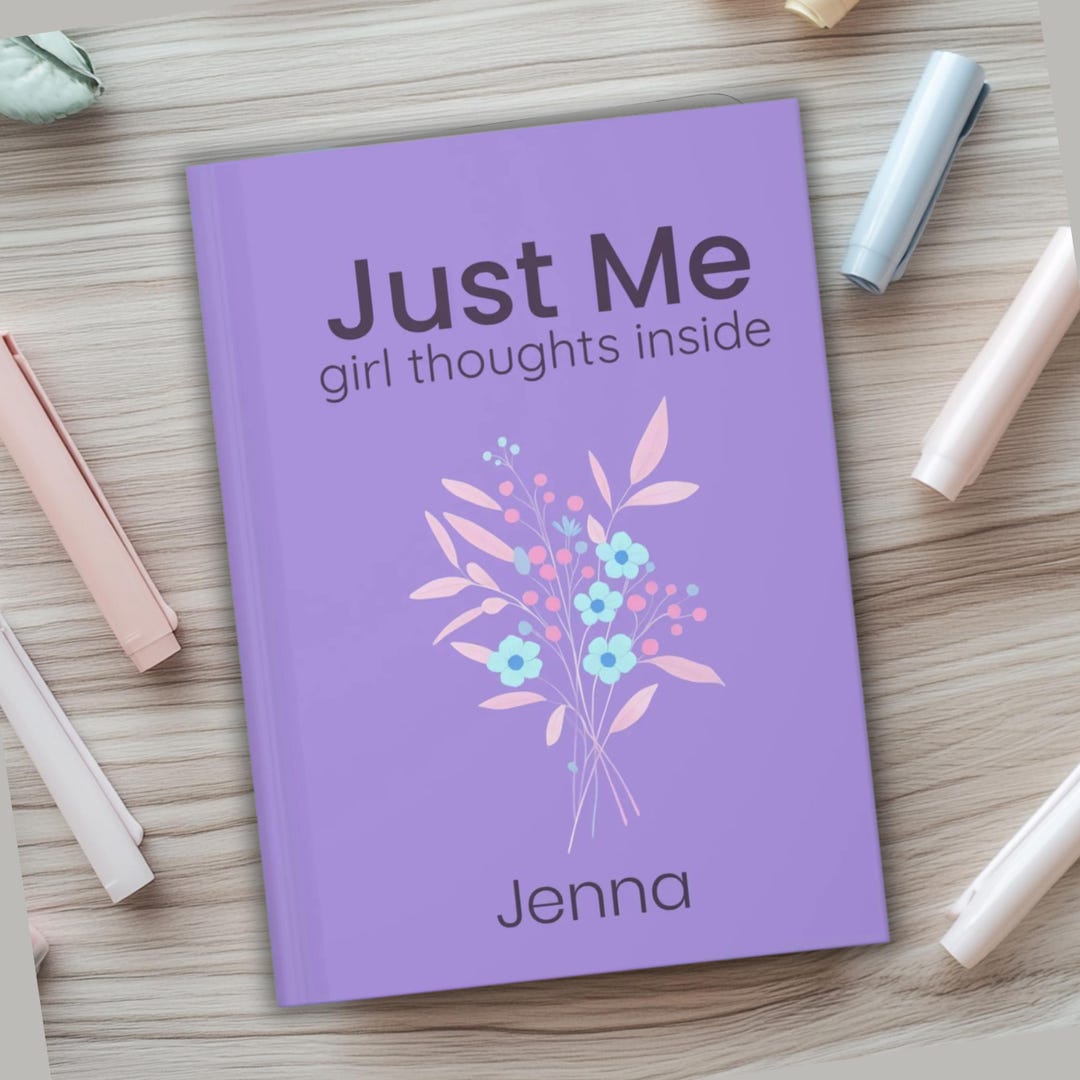 Just Me Journal for Teen Girls • Personalized Aesthetic Diary • Custom ...