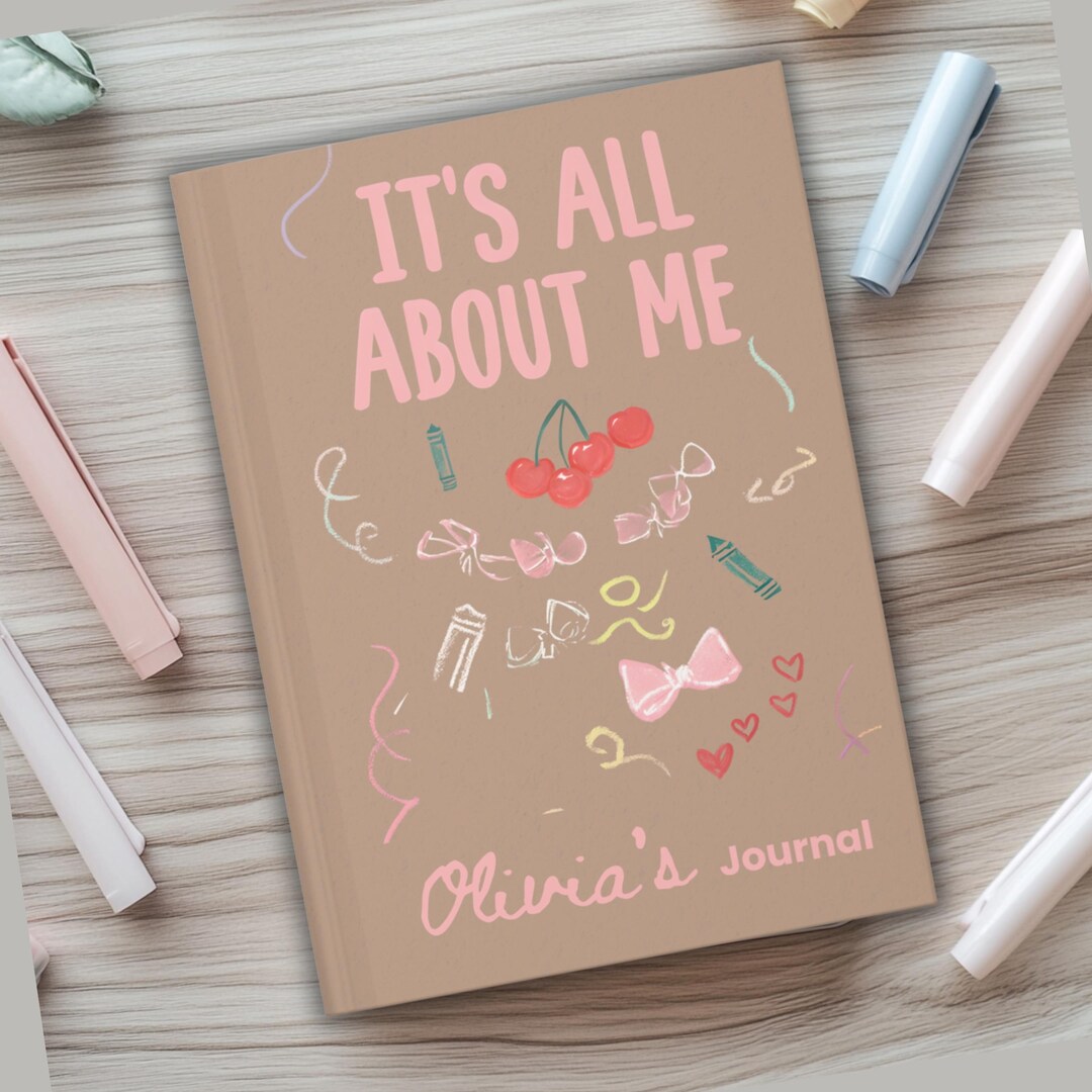 It's All About Me Journal – Personalized Notebook for Teen Girls or Gen ...