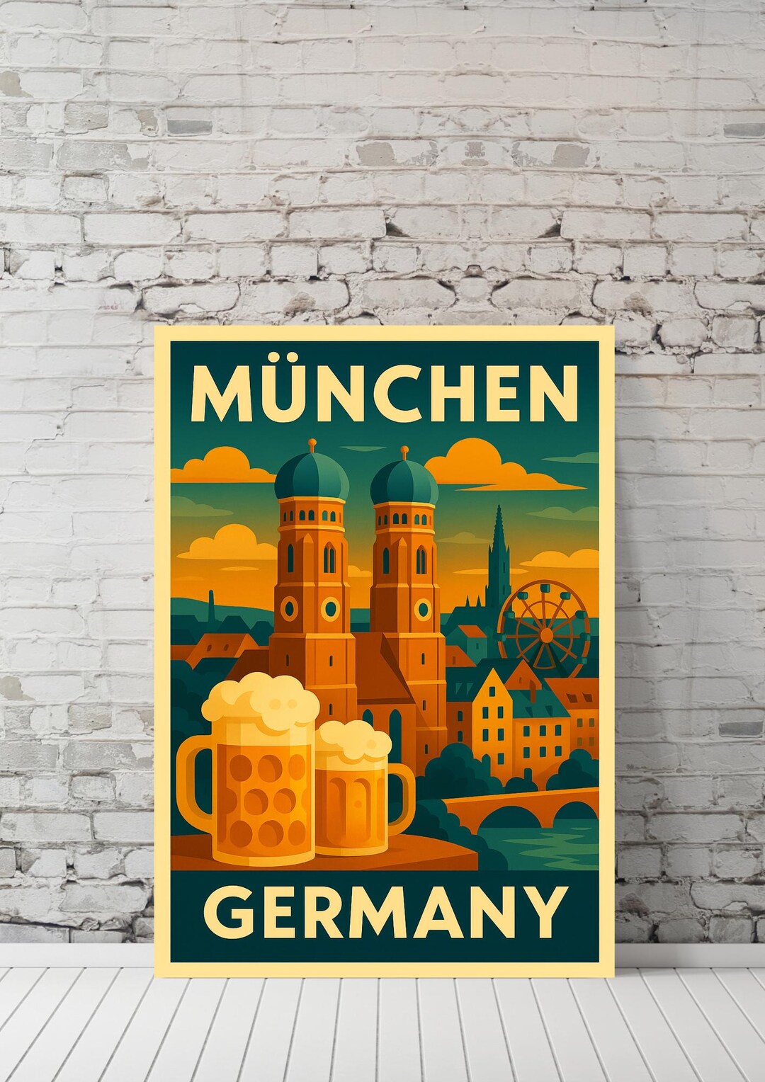 Munich Germany Printable Poster – Oktoberfest Beer Art, Digital Travel ...
