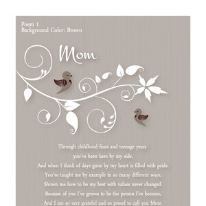 Personalized Mom Poem Print: Mother's Day Keepsake Gift - Etsy