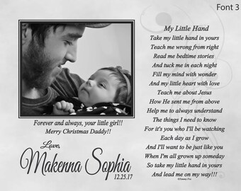 My little hand poem | Etsy