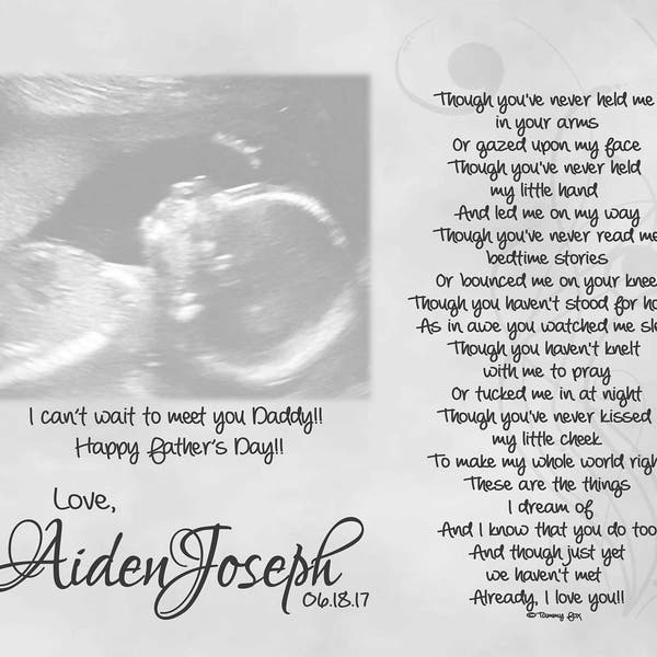 Daddy Poem From Unborn Baby - Etsy