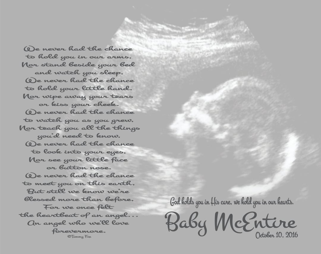 Miscarriage Keepsake-miscarriage Poem-sympathy Gift-personalized ...