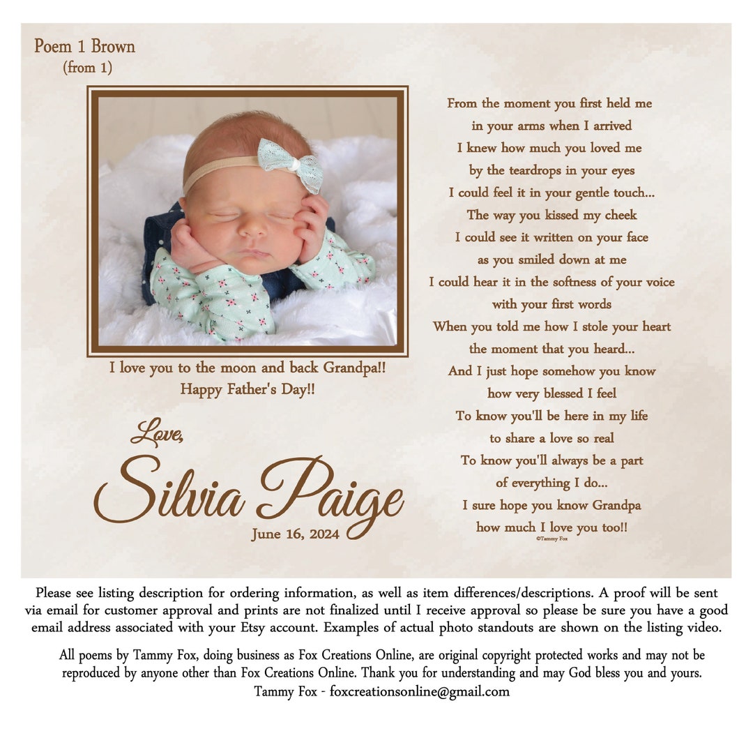 Grandpa Fathers Day Gifts - to Papaw From Baby - Granddad Gifts ...