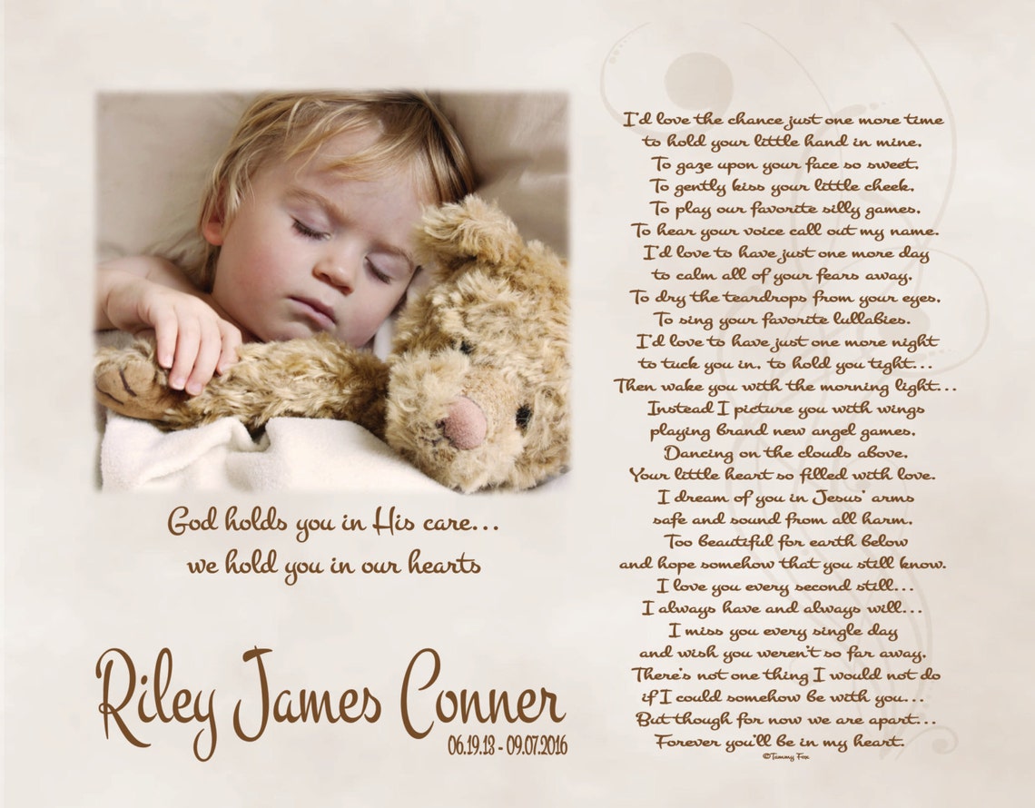 Child Memorial Print-in Memory of Daughter-in Memory of - Etsy