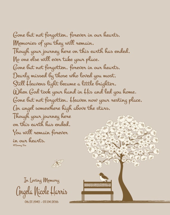 Gone But Not Forgotten Poem