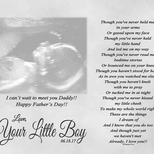 Father's Day Gift for Expecting Dad From Unborn Baby Personalized ...