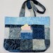 Blue Quilt Square Tote Bag - Etsy