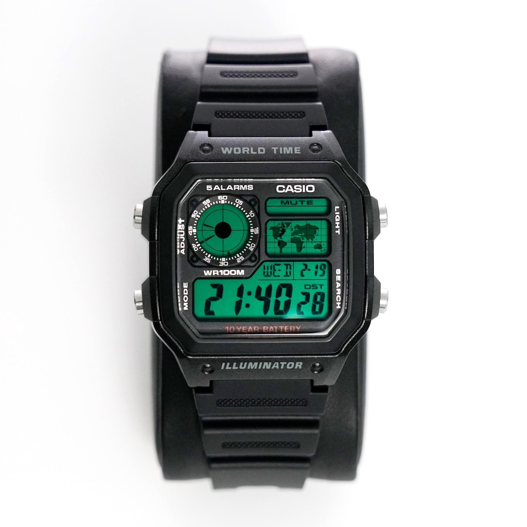 Custom “DEPTH” Modified Watch Based on Casio Royale Ae1200, New in Box ...