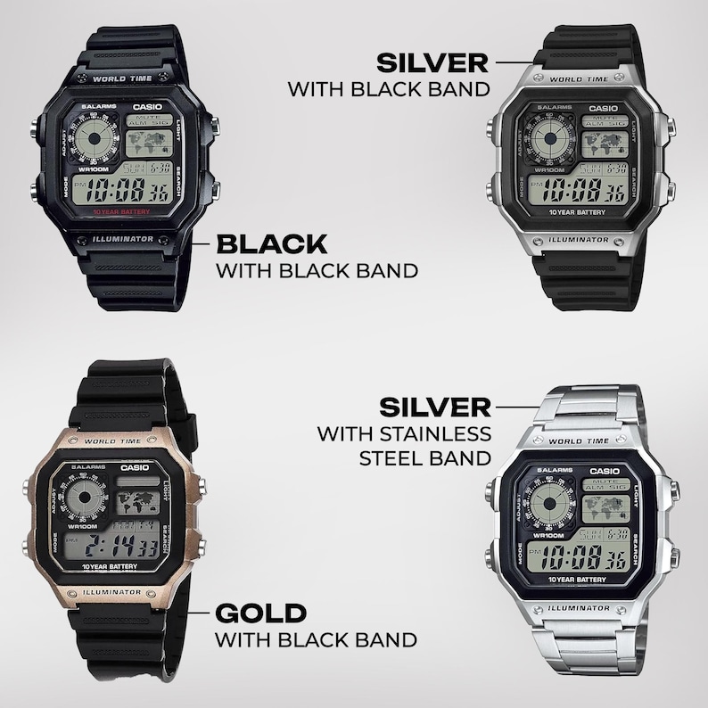 Buy Custom “GHOST” Modified Watch Based on Casio Ae1200, New in Box ...