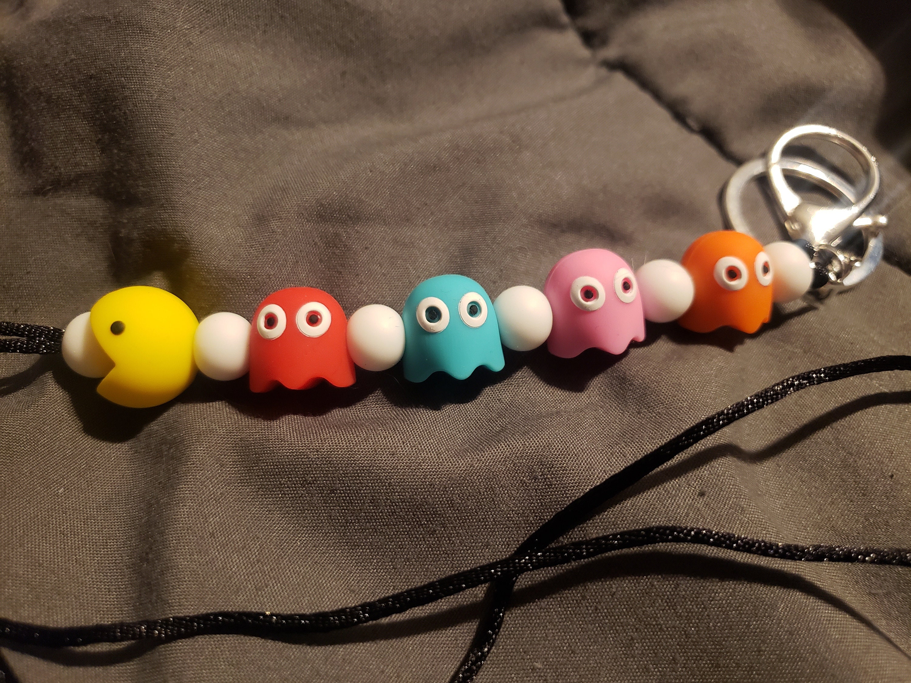 Pac Man and Ghosts Lanyard - Etsy