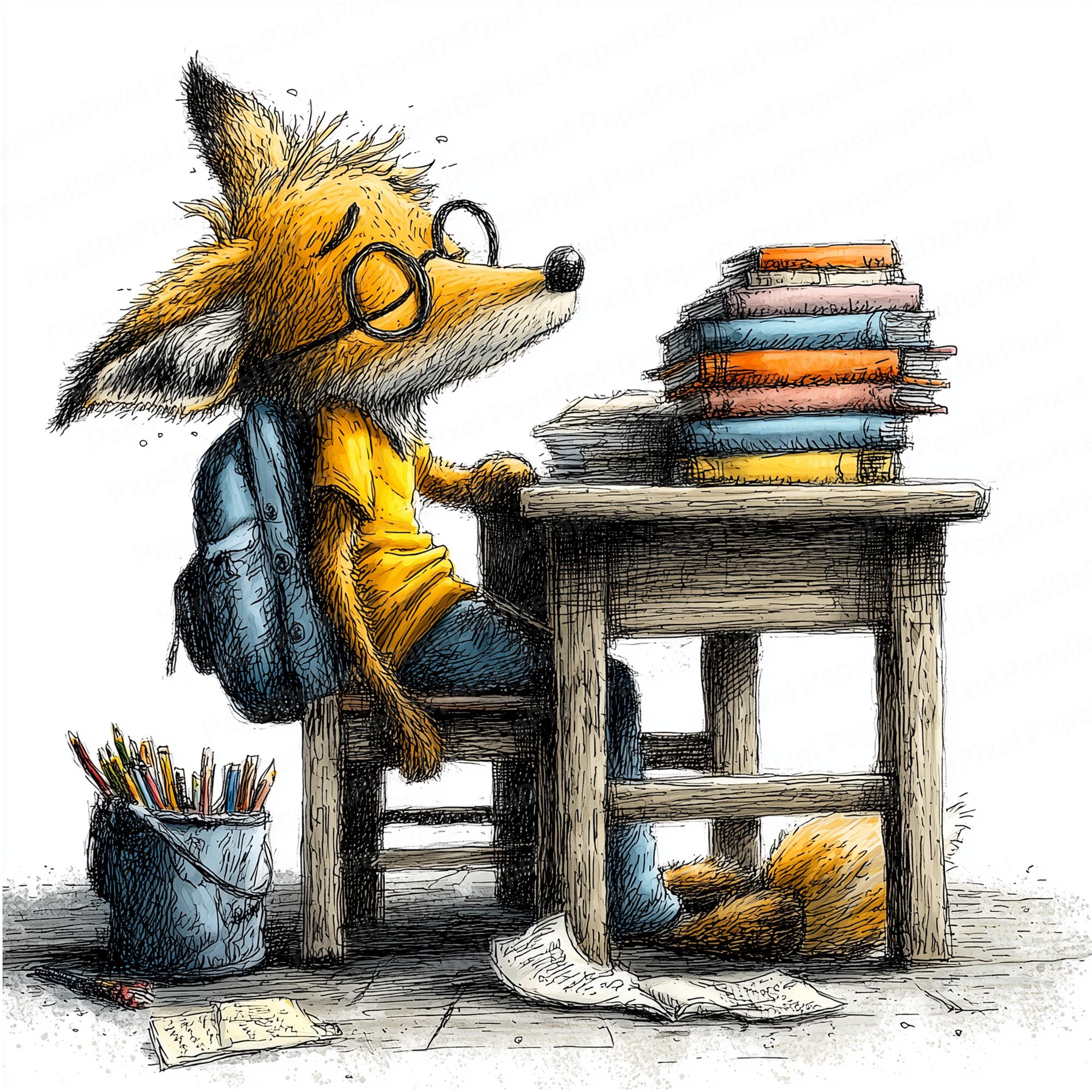 Funny Fox Clipart: Back to School Animal Graphics (20 JPEG Bundle) - Etsy