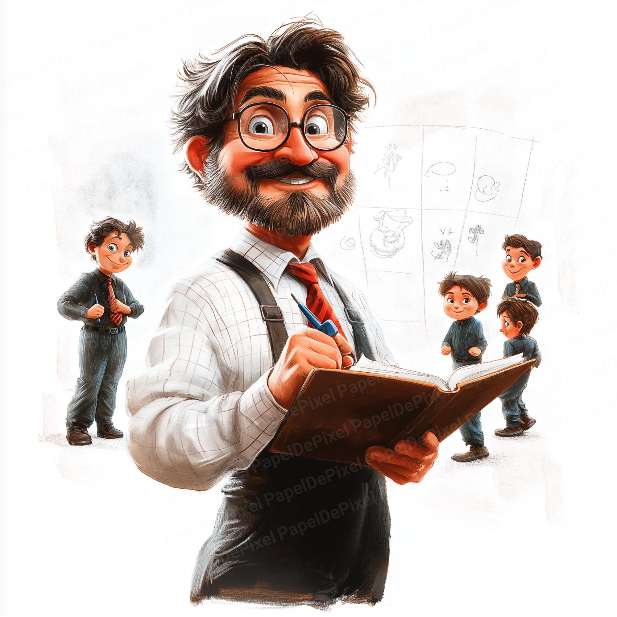 15 Quirky Teacher Clipart Bundle, Funny Character Clipart, Quirky ...