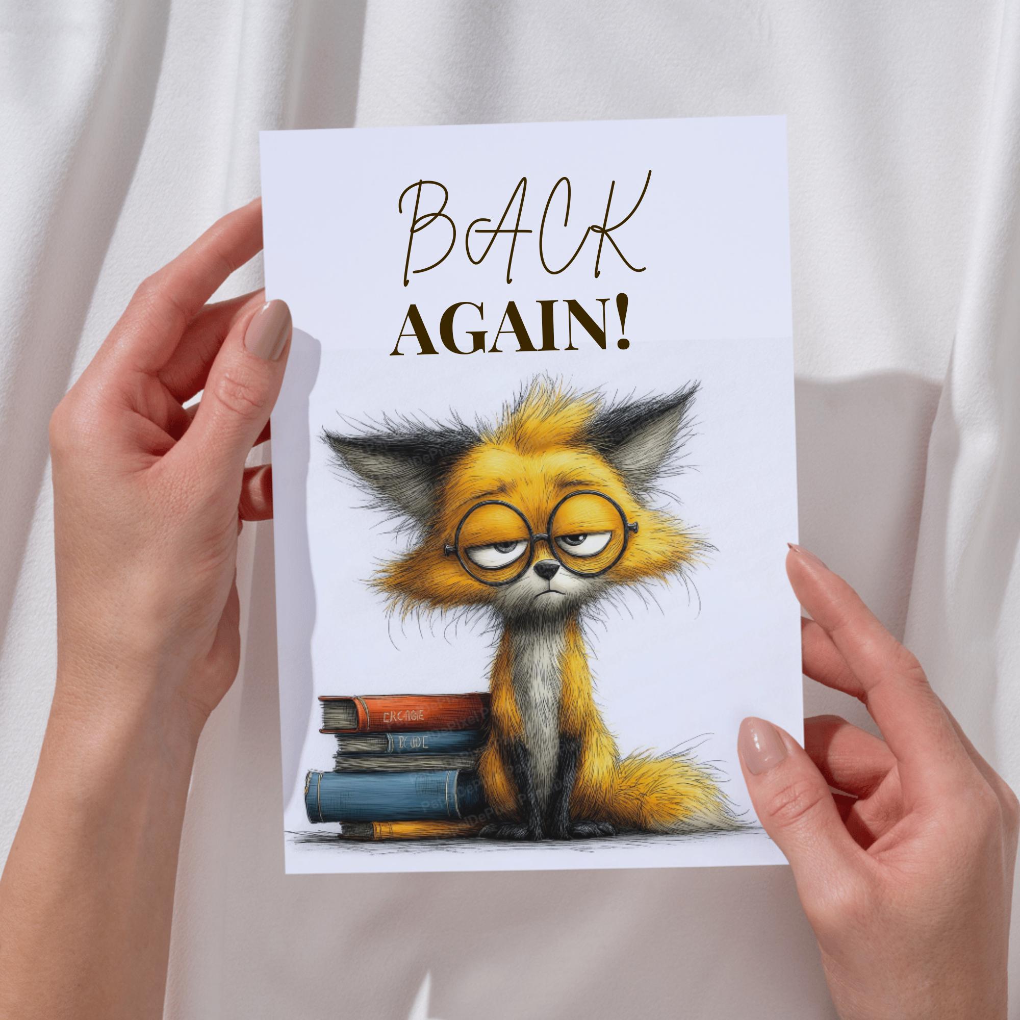 Funny Fox Clipart: Back to School Animal Graphics (20 JPEG Bundle) - Etsy