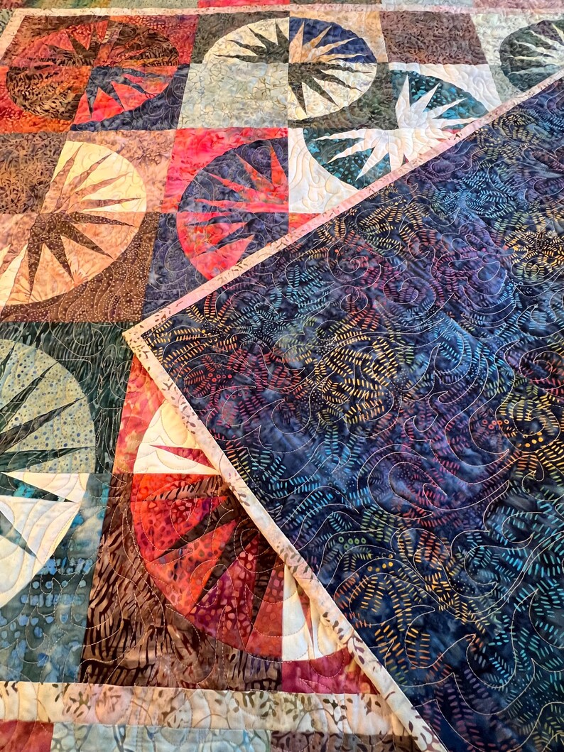 Summer Sunburst Quilt - Etsy