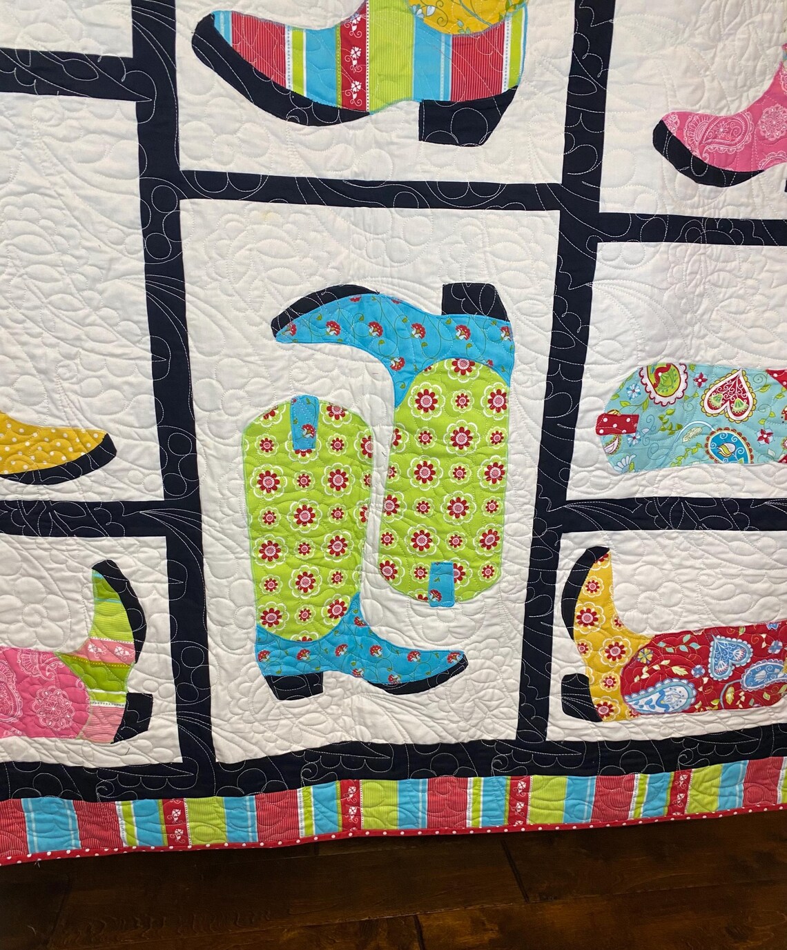 Cowgirl Boots Quilt - Etsy