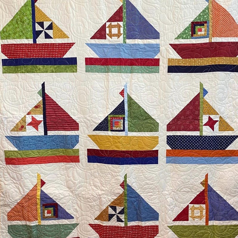 Boat Quilt Pattern - Etsy