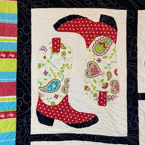 Cowgirl Boots Quilt - Etsy