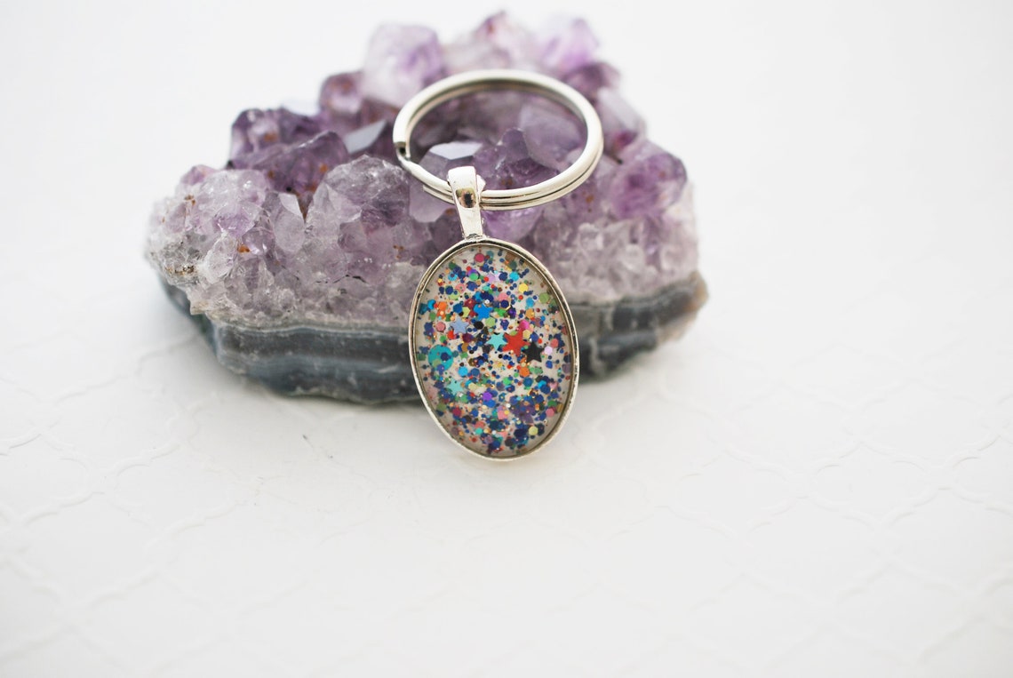 Multicolor Key Ring Multicolor Keychain Multicolor Key Fob - Etsy UK