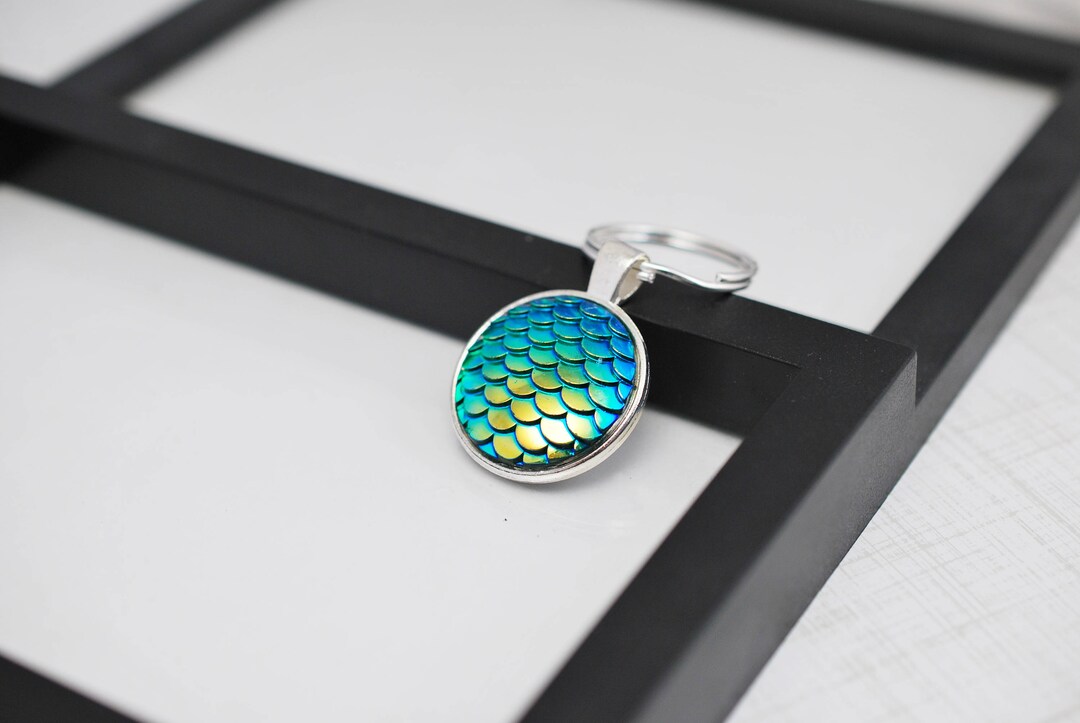 Mermaid Keychain, Mermaid Scales Keychain, Mermaid Key Chain, Mermaid ...