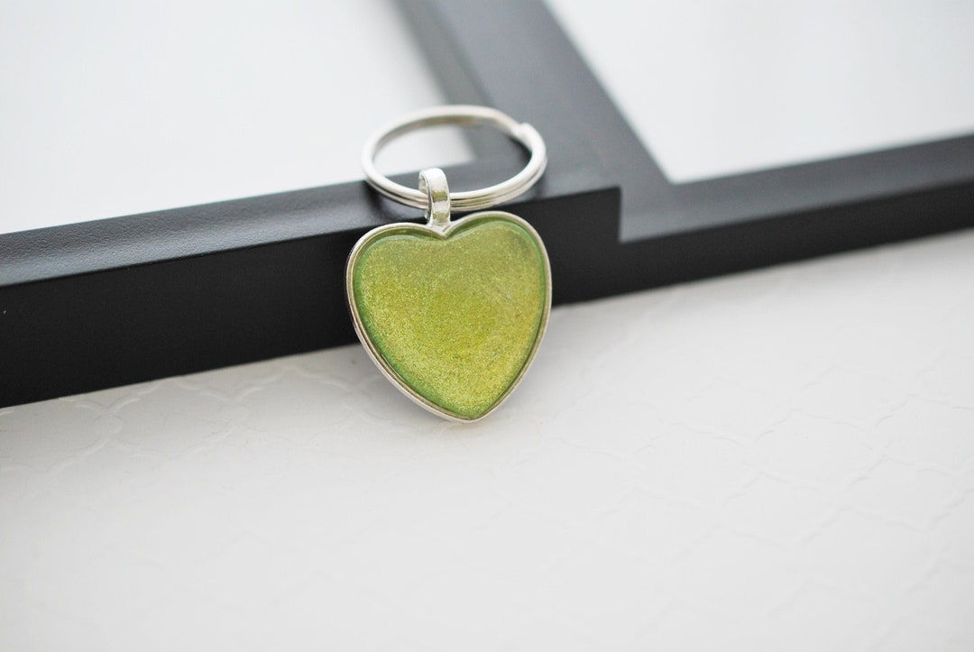Lime Green Keychain Lime Green Key Ring Lime Green Key Fob - Etsy UK