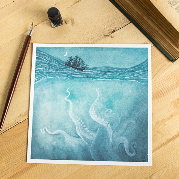 Kraken Art - Etsy