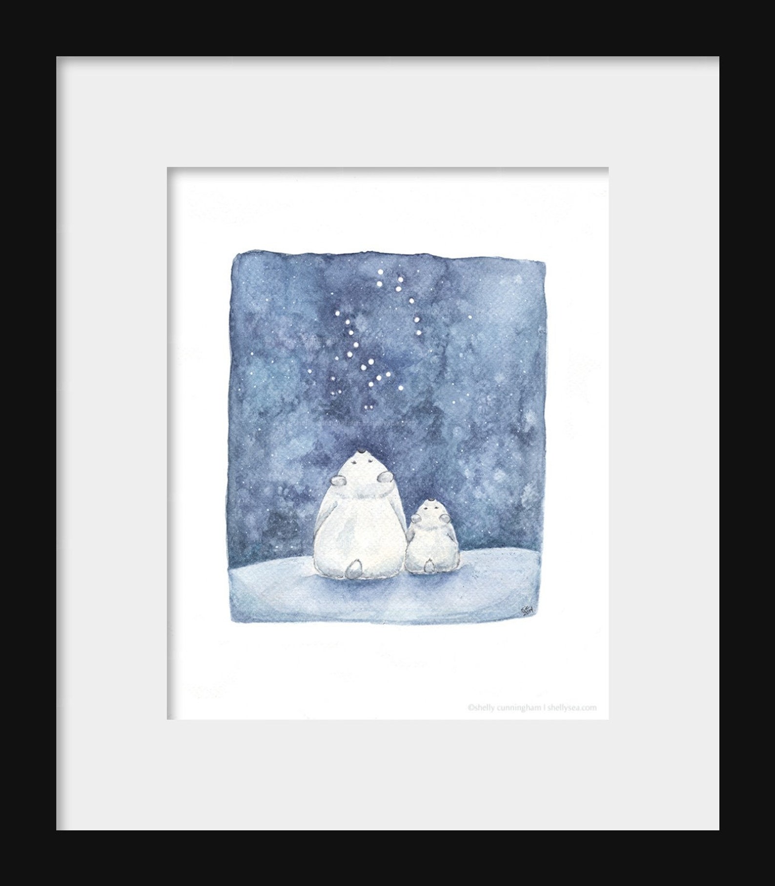 Ursa the Bears | Watercolor Painting. Ursa Major. Ursa Minor. Bear Art ...