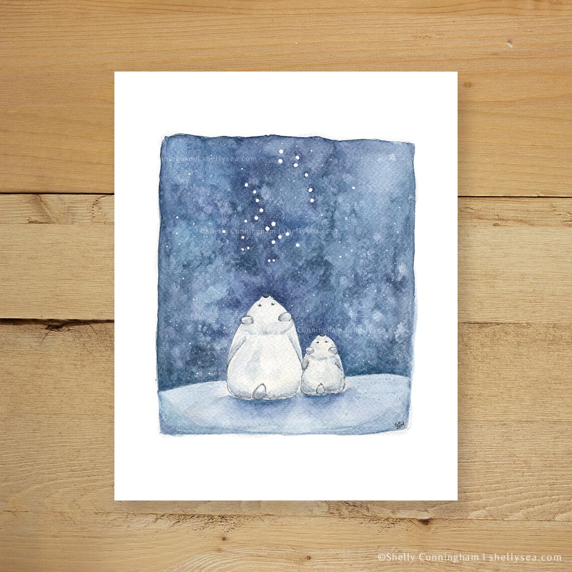 Ursa the Bears | Watercolor Painting. Ursa Major. Ursa Minor. Bear Art ...