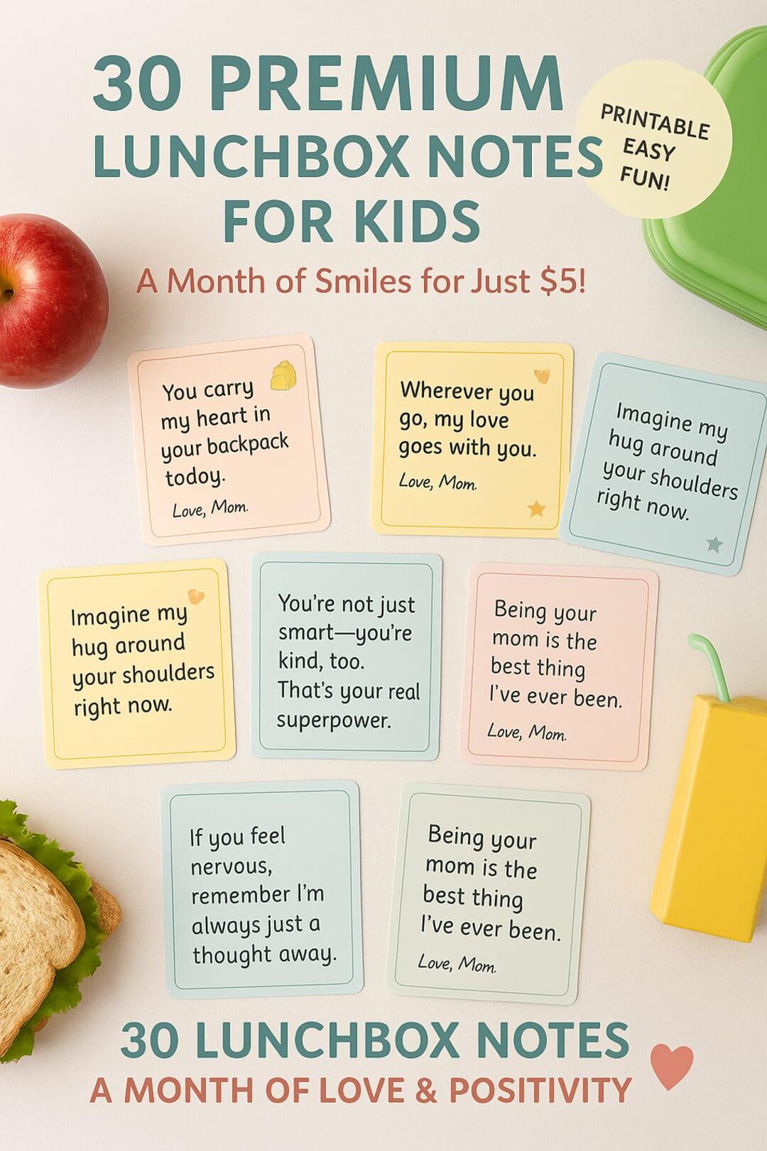Lunch Notes for Kids | Lunch Box Notes for Kids | Lunch Box Jokes ...