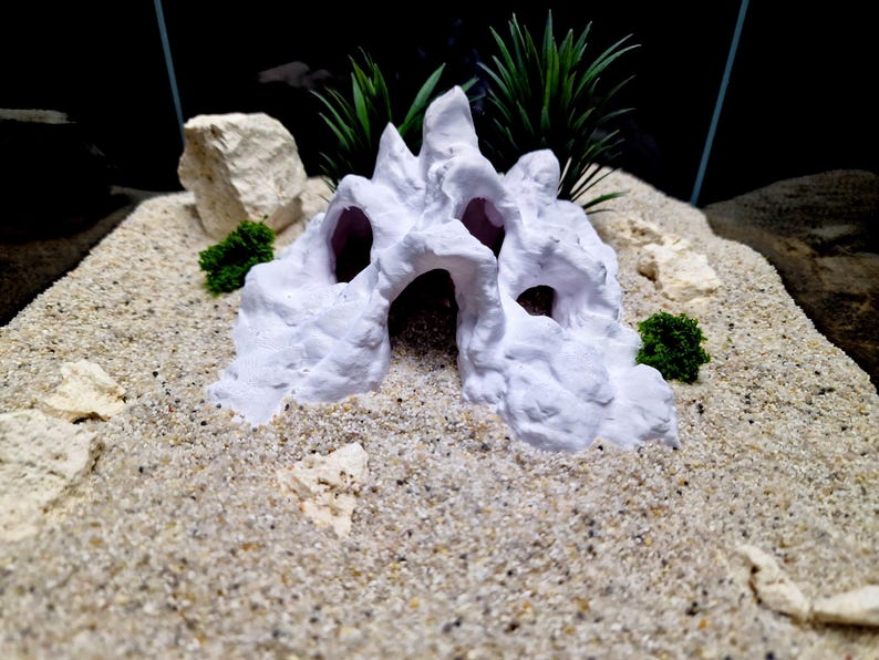 3D Printed Aquarium Cave: Natural Hideout for Fish, Shrimp, Reptiles ...