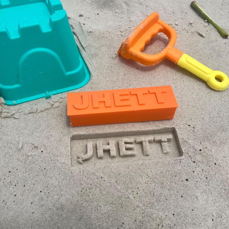 Custom Sand Name Mold – Personalized Beach Toy for Kids & Family Fun ...