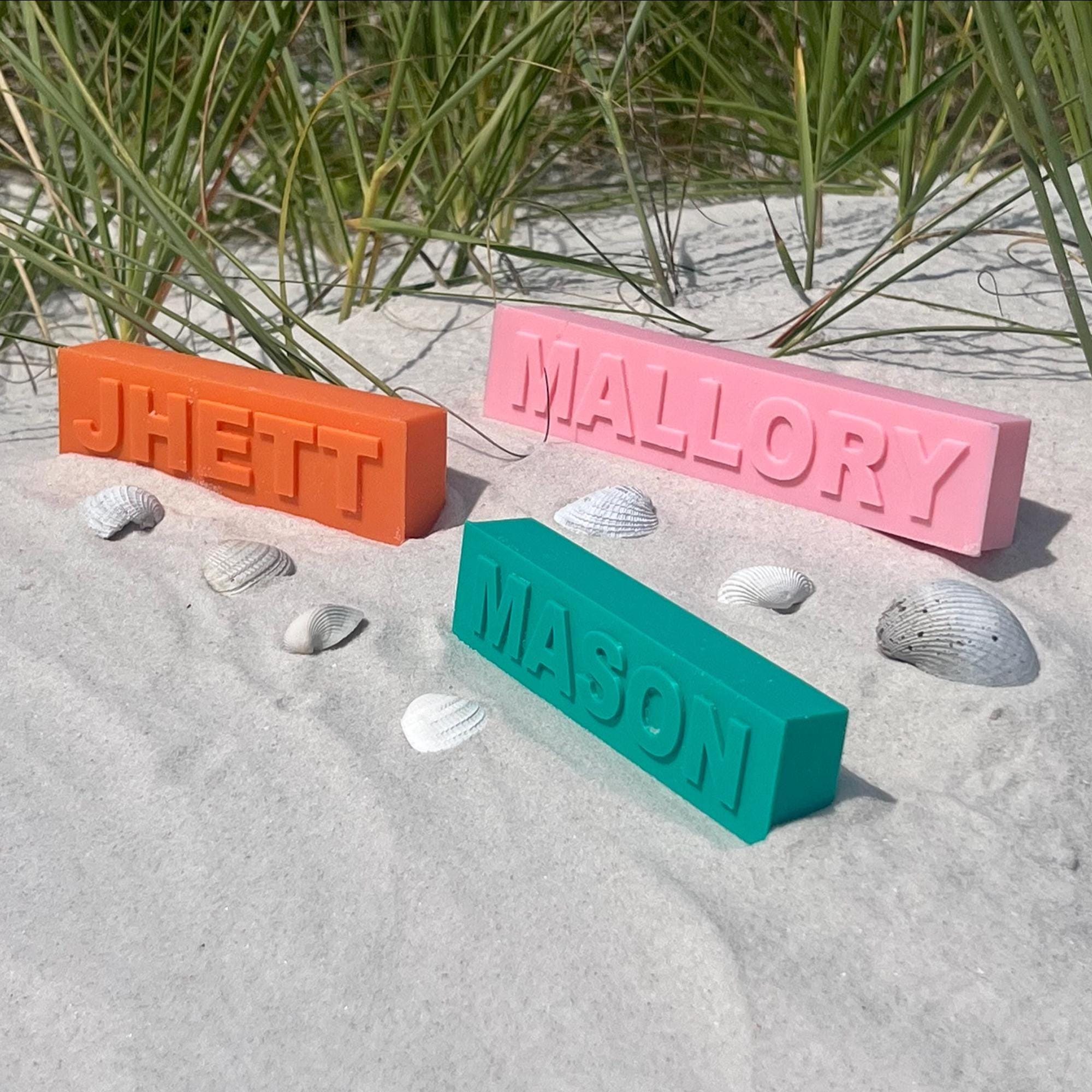 Custom Sand Name Mold – Personalized Beach Toy for Kids & Family Fun ...