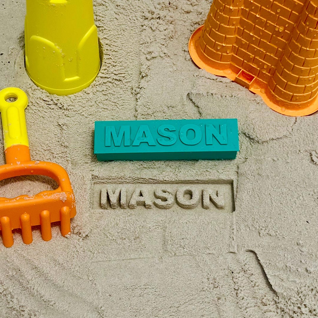 Custom Sand Name Mold – Personalized Beach Toy for Kids & Family Fun ...