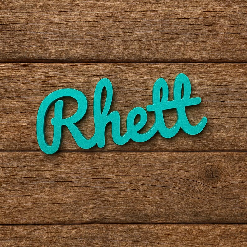 Personalized 3D Printed Name Sign – Custom Door or Wall Décor for Kids ...