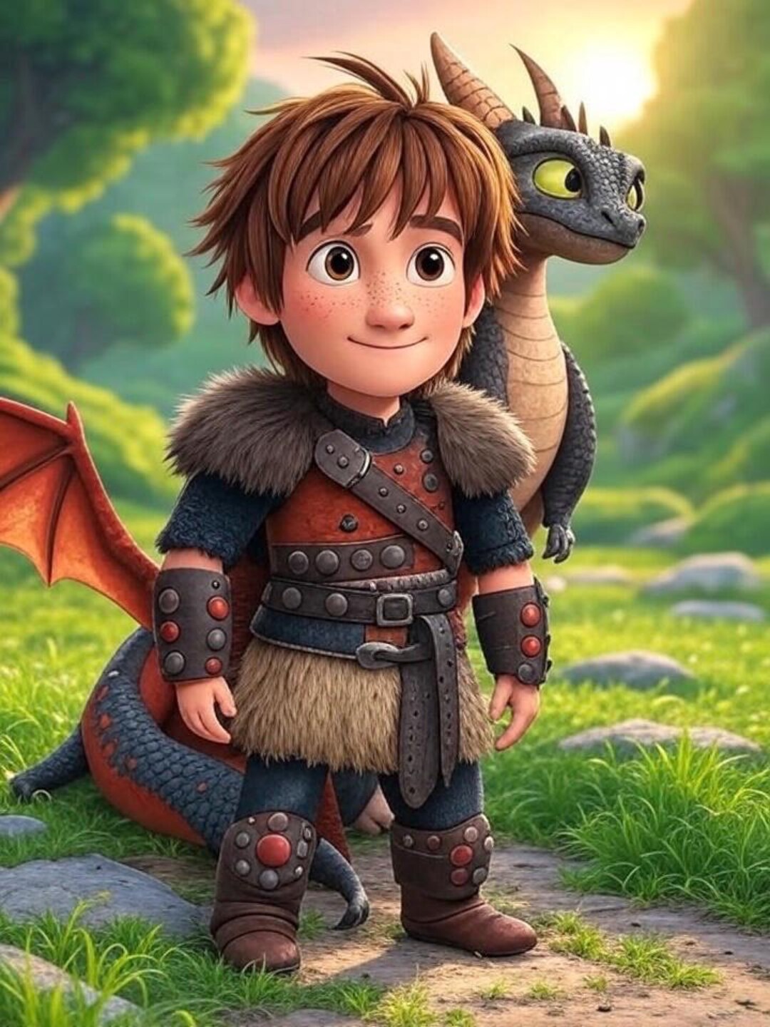 Inspirational Cute Poster With a Characters From the Movie How to Train ...