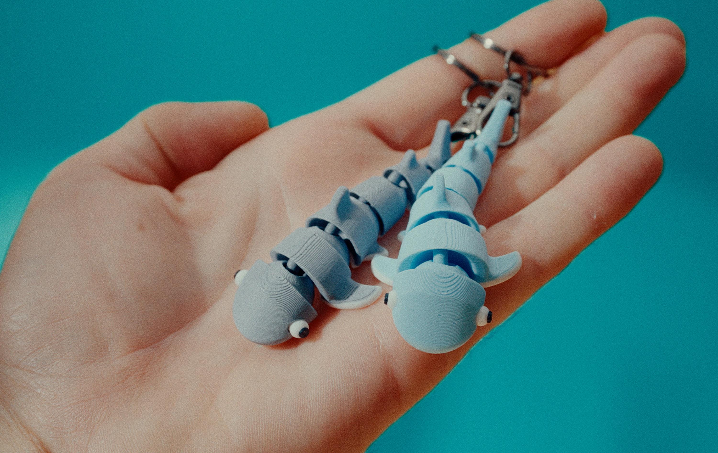 3D Printed Animal Keychain: Articulated Fidget Toy - PLA - Etsy