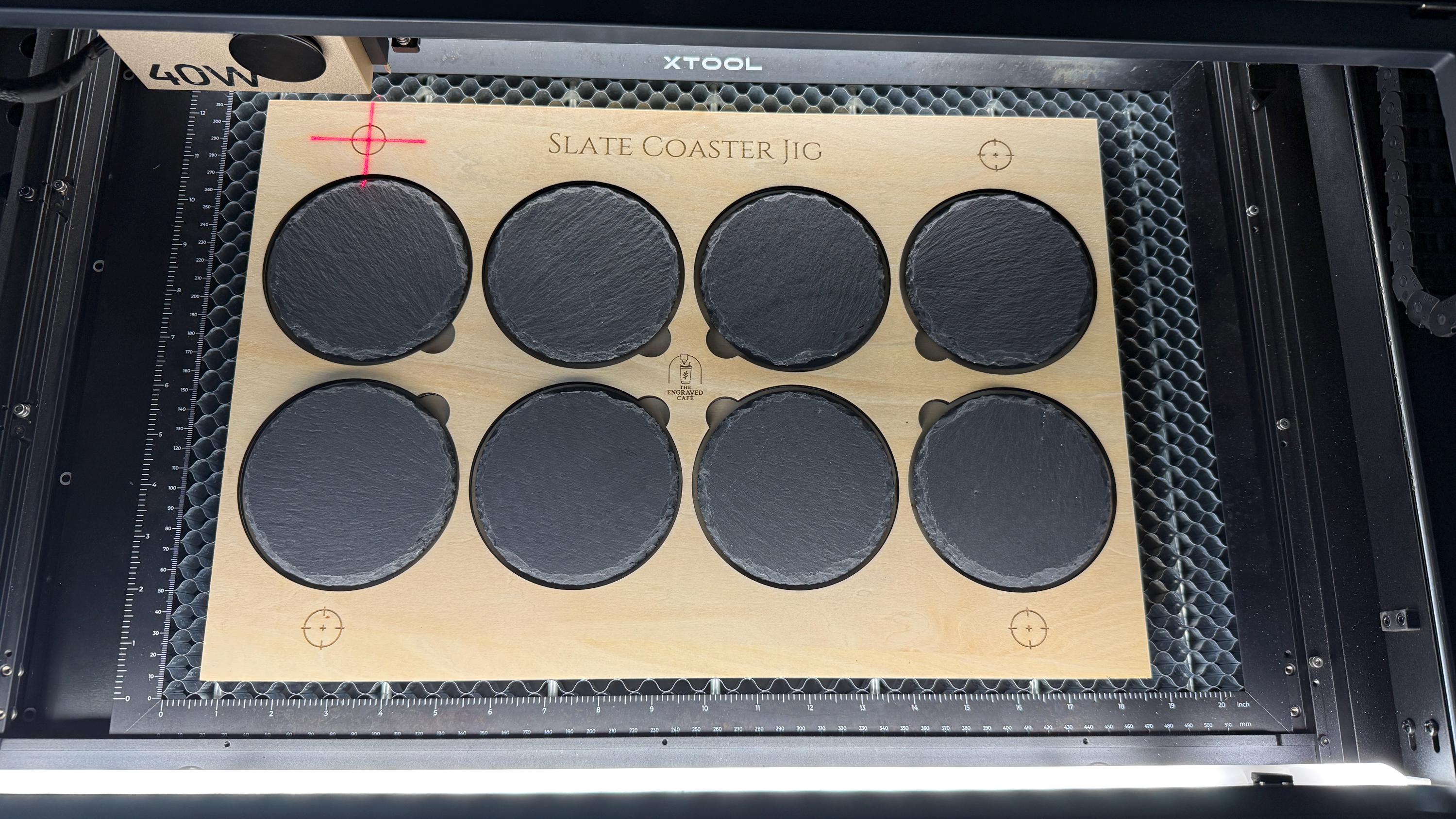 Xtool S1 4" Round Slate Coaster Jig - Digital Download - Etsy